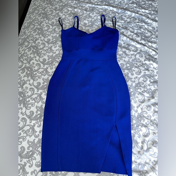 Dresses | Royal Blue Bodycon Mini Dress Size Medium | Poshmark